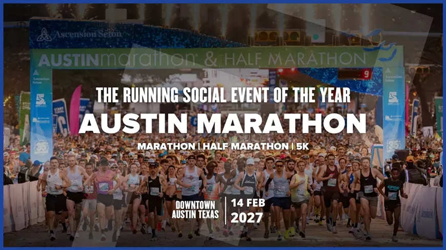 2027 Ascension Seton Austin Marathon, Half Marathon, 5K | Downtown ...